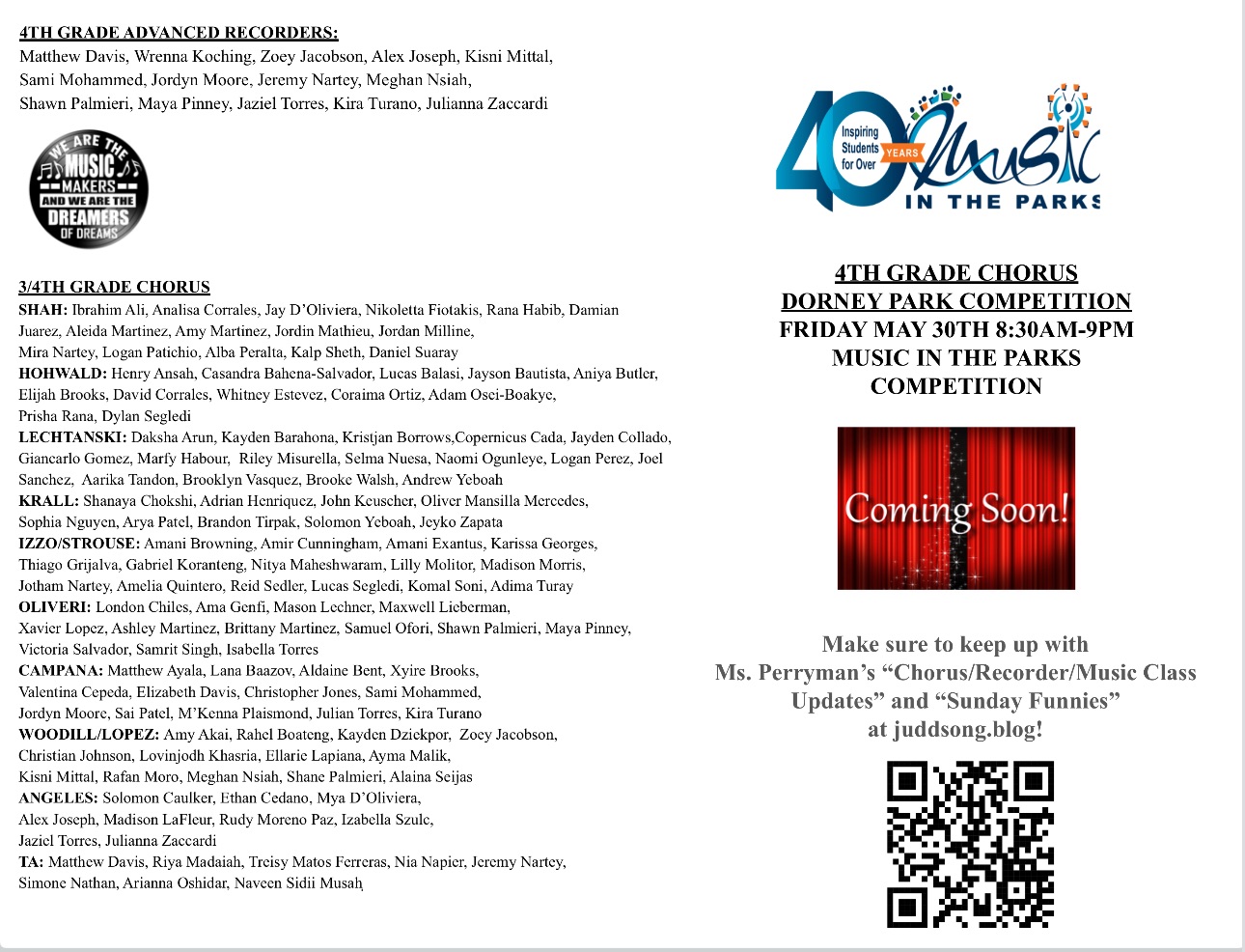 Concert Program – Perrymuse