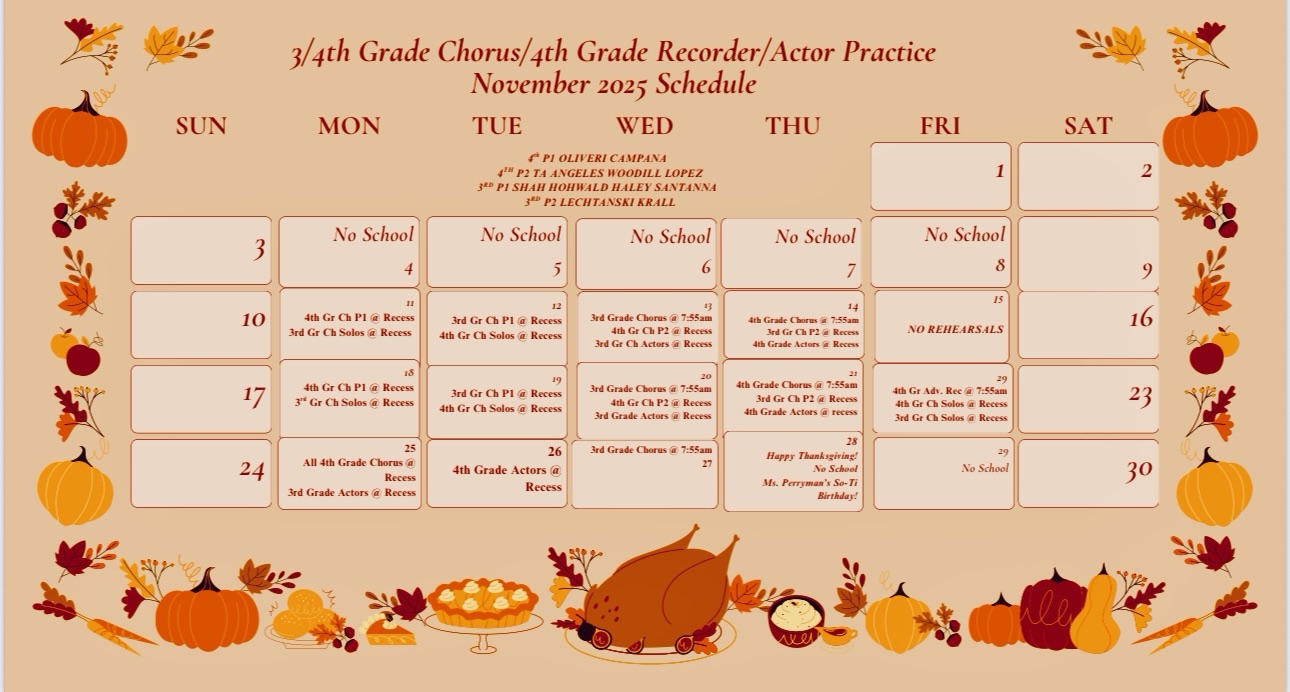 November 2025 Schedule – Perrymuse