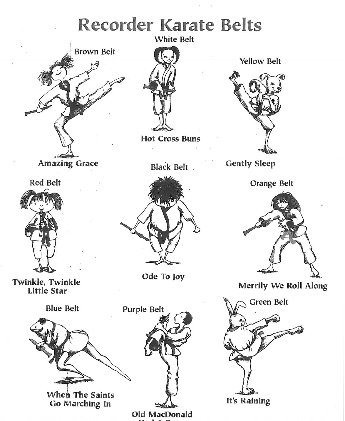 Recorder Karate Belts – Perrymuse